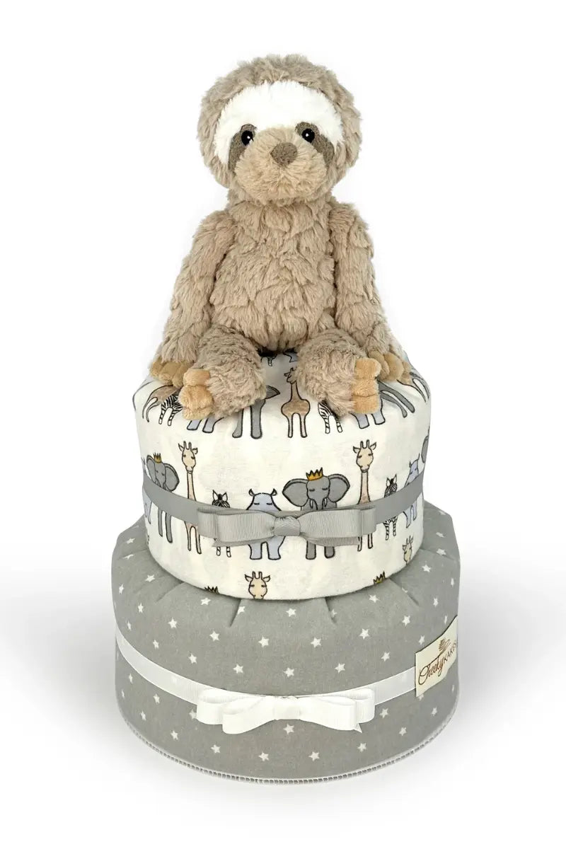 Sloth Diaper Cake - Adorable Centerpiece | Cheeky Kakes – CheekyKakes